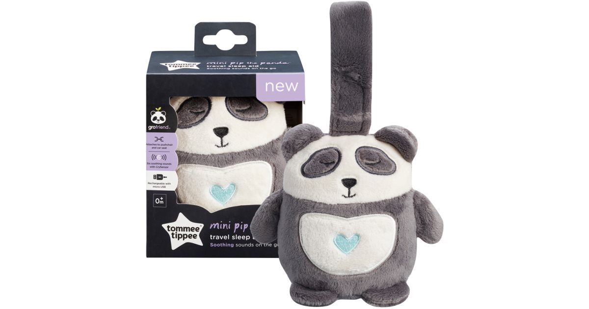 Tommee Tippee Grofriend Pip the Panda contrast hanging toy with melody ...