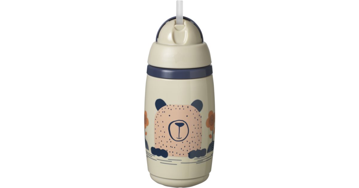 Tommee Tippee Superstar Insulated Straw Grey ceasca cu pai | Notino.ro