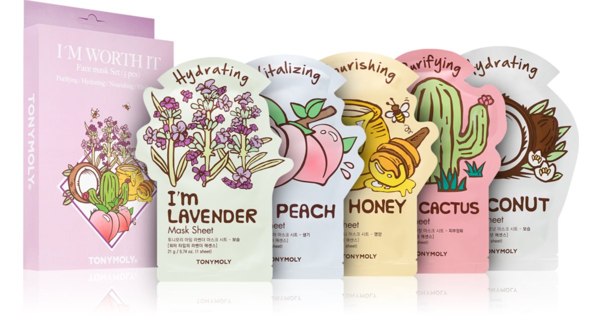 TONYMOLY I'm Worth It Face Masks Set | notino.ie