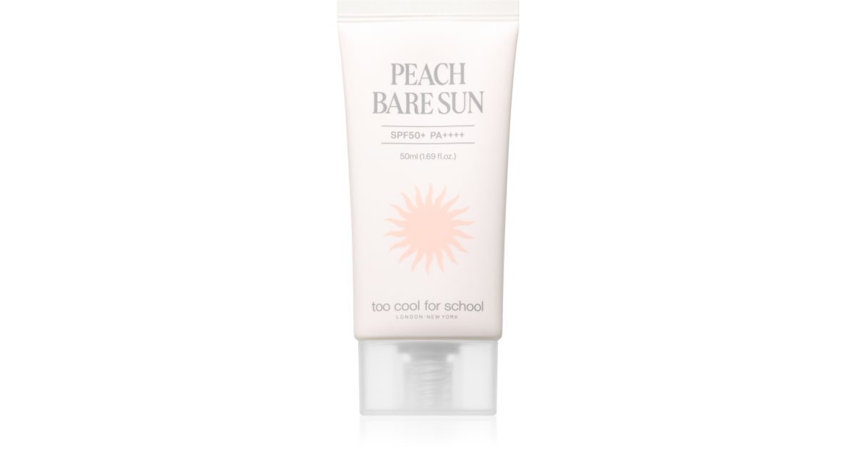 Too Cool For School Peach Bare Sun facial sunscreen SPF 50+ | notino.co.uk