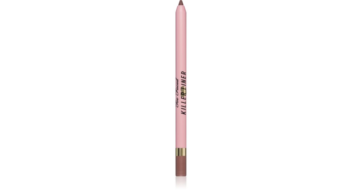 Too Faced Killer Liner 36 Hour Waterproof Gel Eyeliner Pencil ...