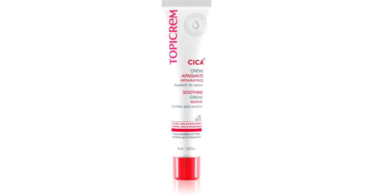Topicrem CICA Soothing Cream creme intensivo renovador para pele ...