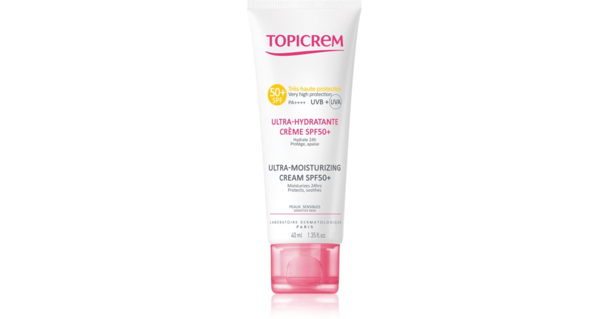 Topicrem UH FACE Ultra-Moisturizing Cream SPF 50+ Sunscreen SPF 50+ for ...