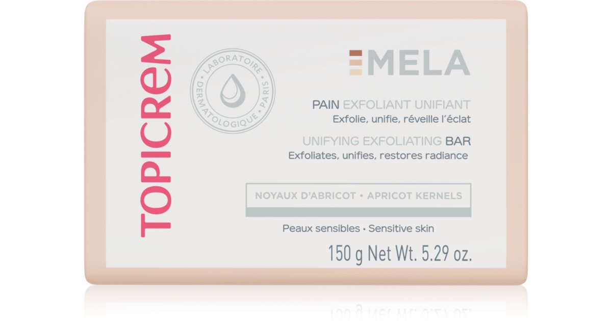 Topicrem MELA Unifying Exfoliating Bar savon nettoyant avec effet ...
