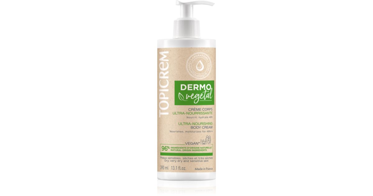 Topicrem Dermo Vegetal Ultra Nourishing Body Cream crème pour le corps ...