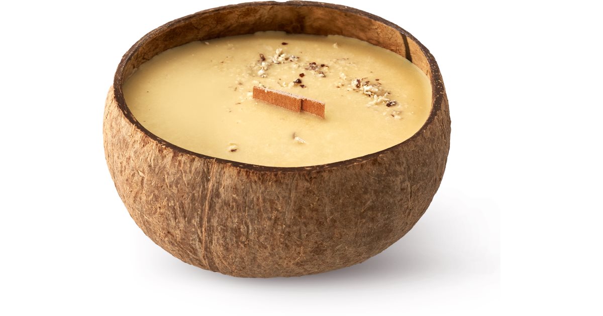 Tropicandle Almond scented candle with wooden wick | notino.ie