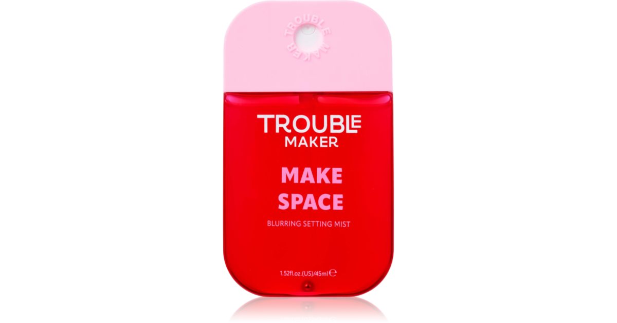Trouble Maker Make Space makeup setting spray to minimise pores ...