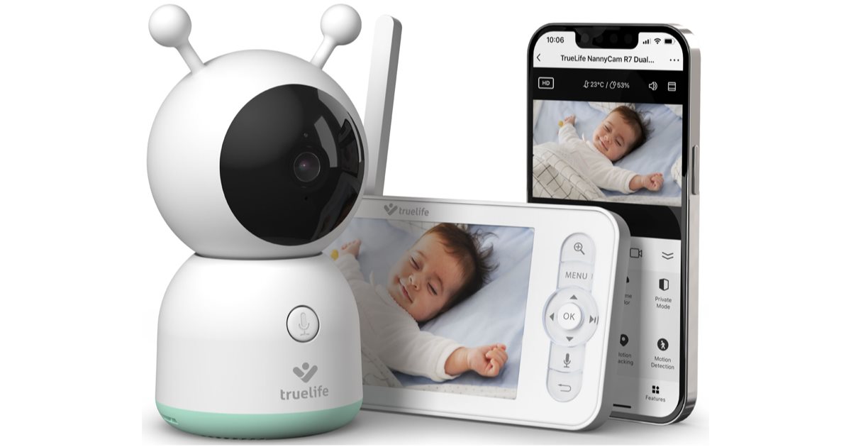 TrueLife NannyCam R7 Dual Smart Digitalni video monitor za bebe | Notino.hr