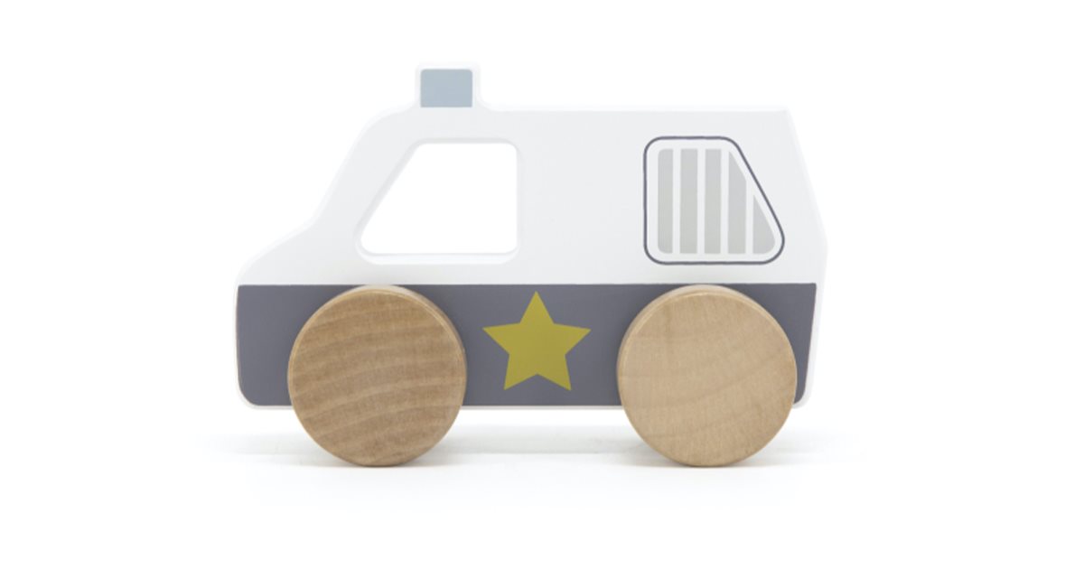 Tryco Wooden Police Car toy car wooden | notino.co.uk
