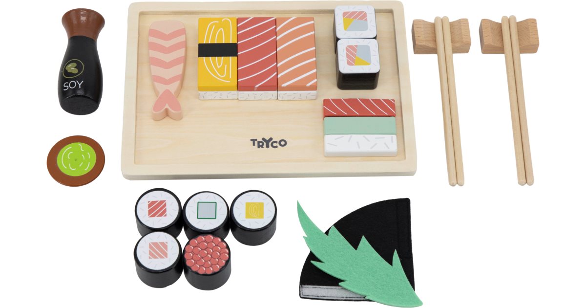 Tryco Wooden Sushi Set Toy wooden | notino.ie