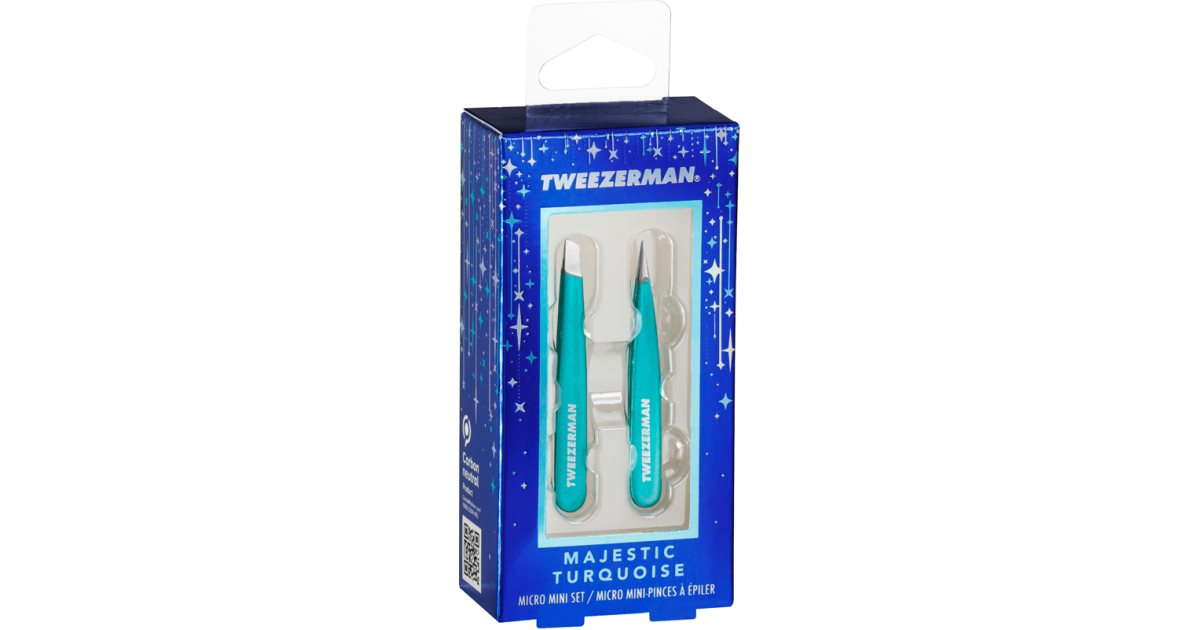 Tweezerman Majestic Turquoise gift set for eyebrows | notino.co.uk