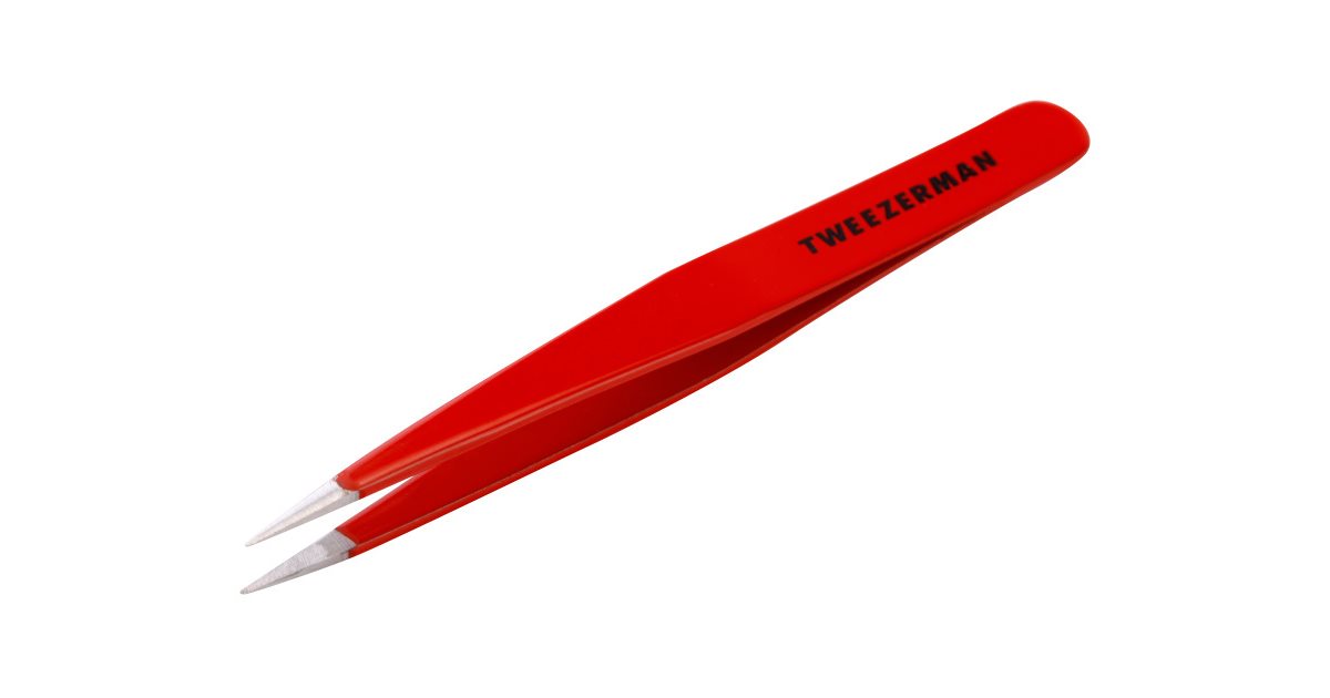 Tweezerman Professional tweezers with a sharp tip Red | notino.co.uk