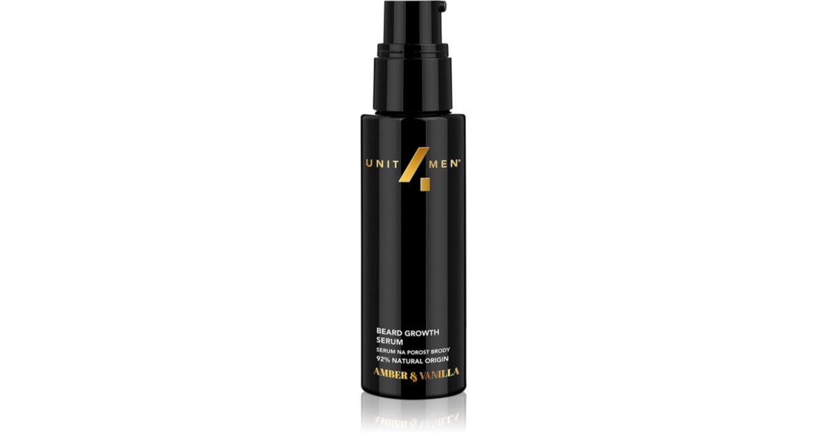 Unit4Men Beard Growth Serum Amber&Vanilla Serum