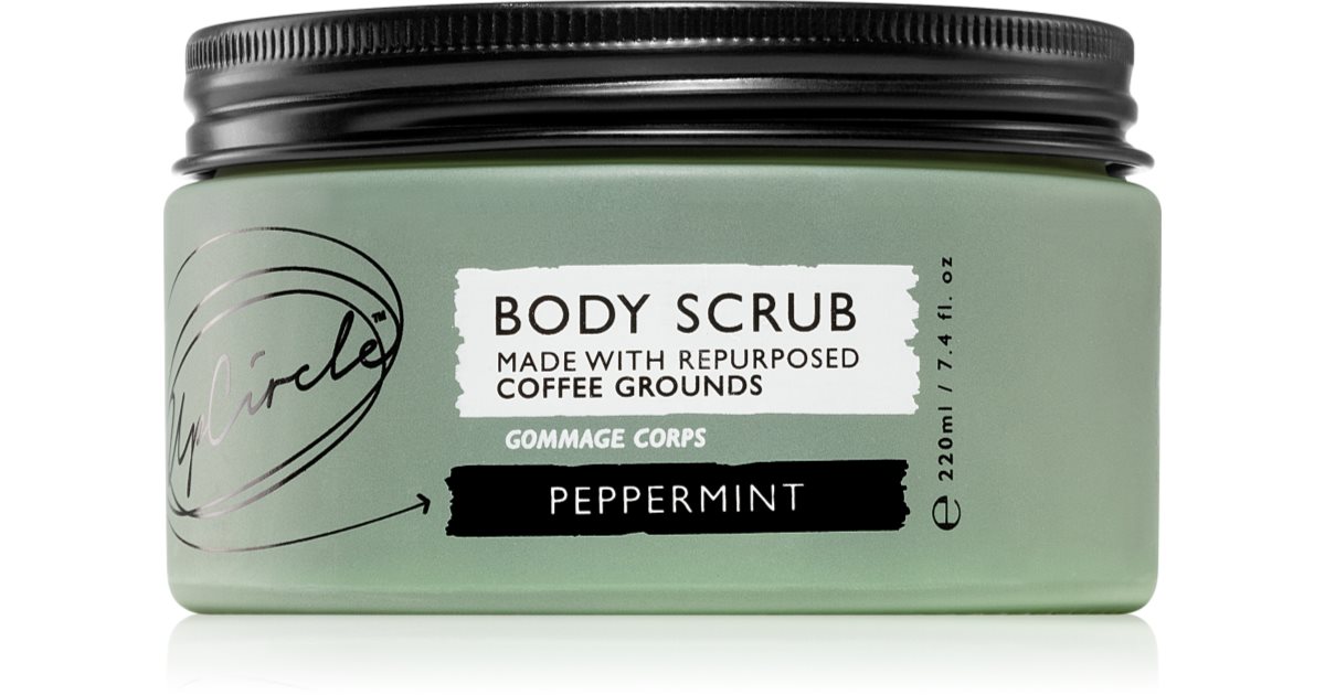 UpCircle Body Scrub Peppermint scrub corpo al caffè per la doccia ...