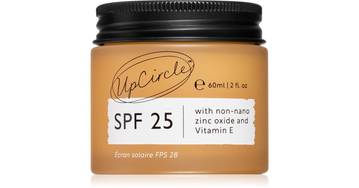 UpCircle Mineral Sunscreen SPF 25 crème protectrice minérale pour peaux ...