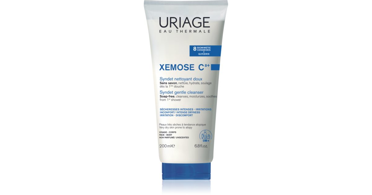 Uriage Xémose Gentle Cleansing Syndet gentle cleansing gel cream for ...