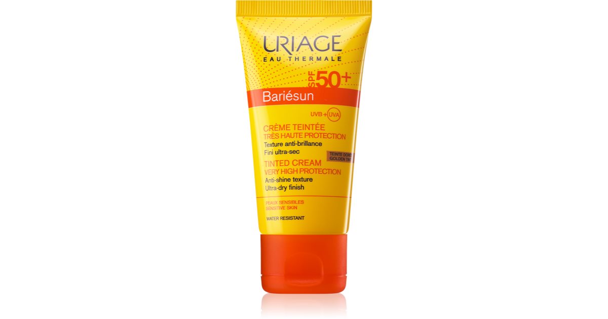 Uriage Bariésun Golden Tinted Cream SPF 50+ Aizsargājošs un tonējošs sejas krēms SPF 50+ | notino.lv