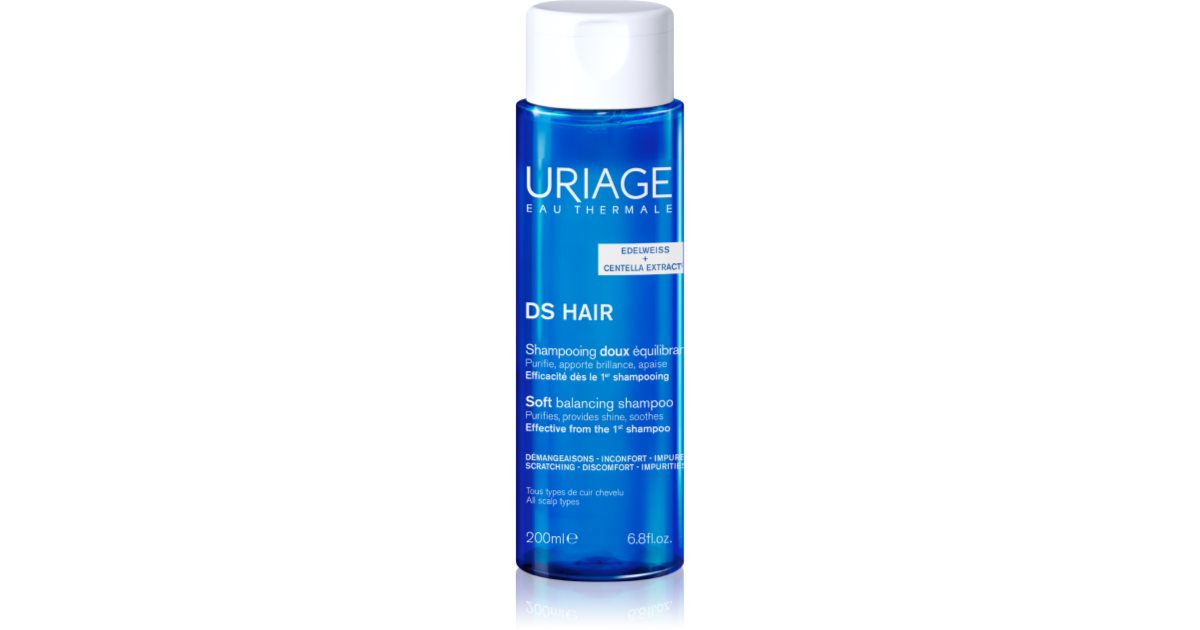 Uriage DS HAIR Soft Balancing Shampoo purifying shampoo for sensitive ...