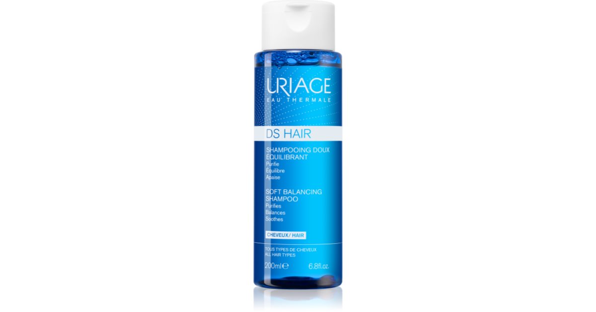 Uriage DS HAIR Soft Balancing Shampoo purifying shampoo for sensitive ...