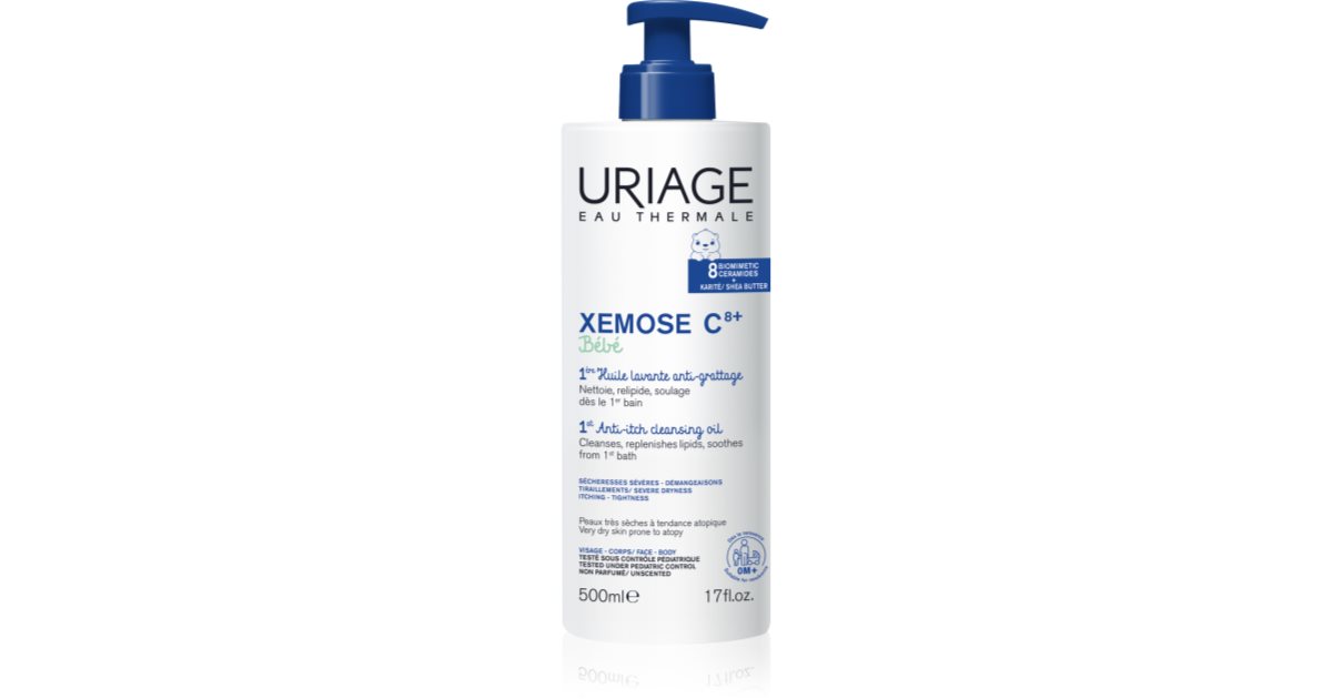 Uriage Bébé 1st Cleansing Soothing Oil soothing cleansing oil for dry ...