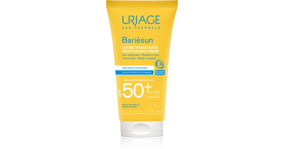 Uriage Bariésun Fragrance-Free Cream SPF 50+ Fragrance-Free Protective Face Cream SPF 50 ...