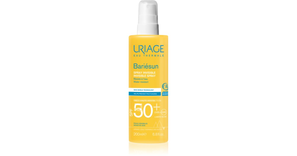 Uriage Bariésun Spray SPF 50+ schützendes Spray für Gesicht und Körper ...