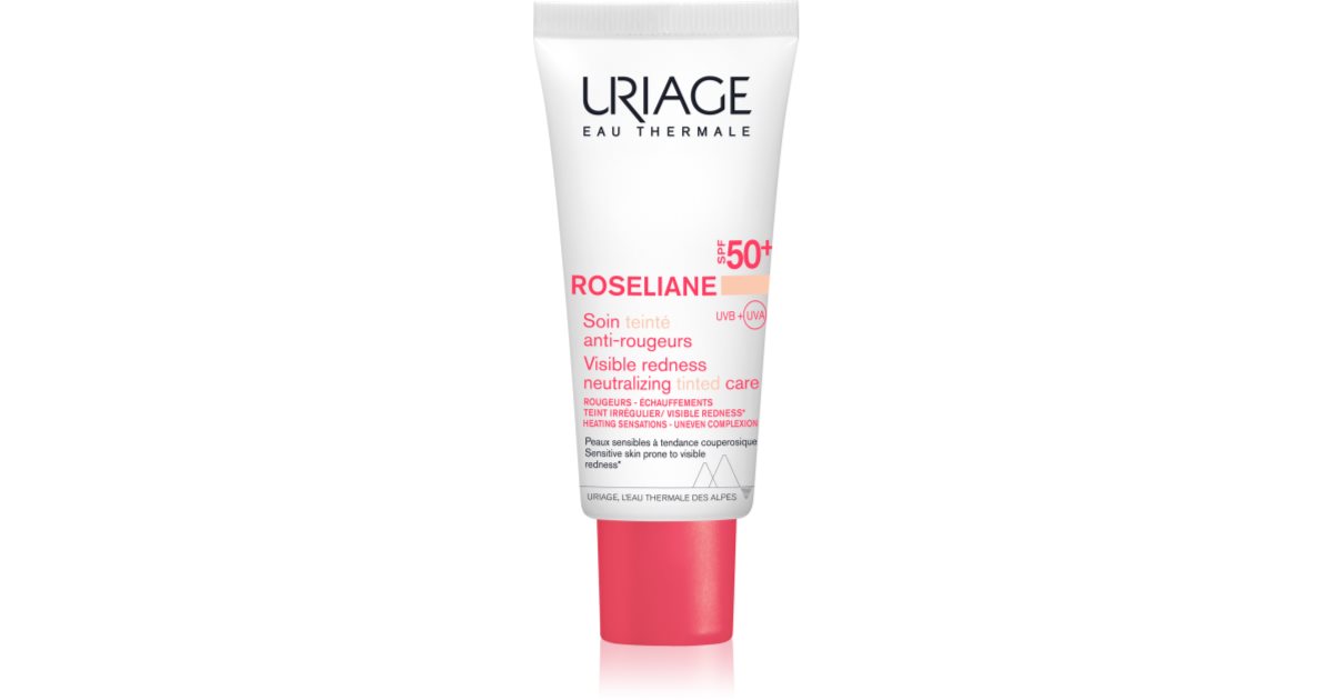 Uriage Roseliane CC Cream SPF 50+ Crème CC correctrice de rougeurs SPF ...