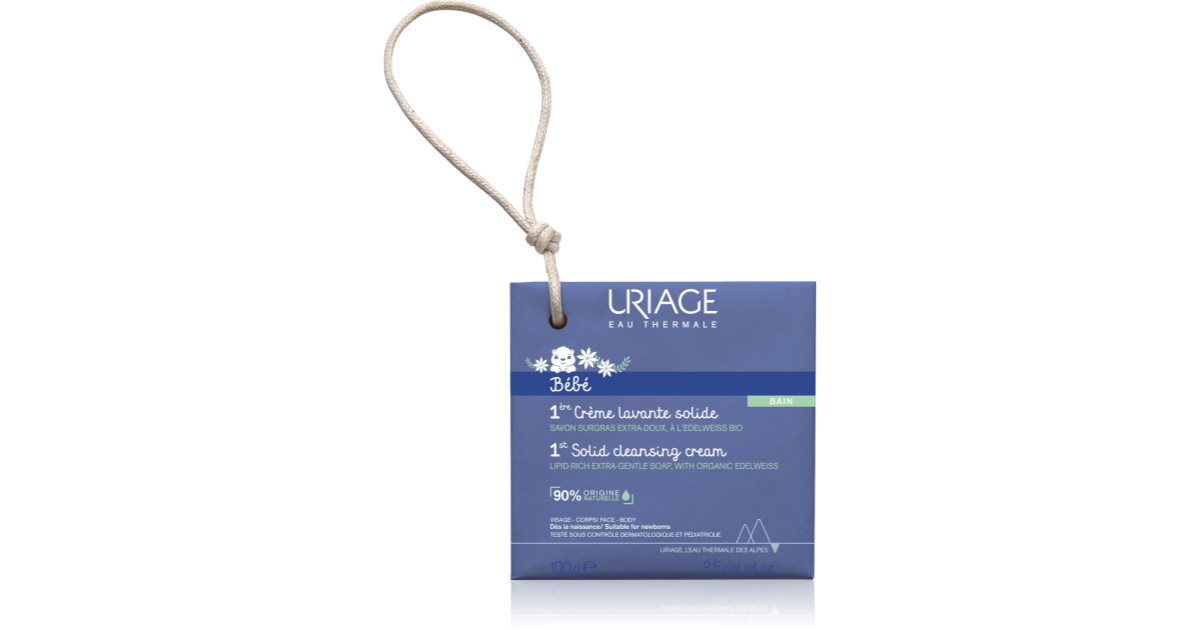 Uriage Bébé 1st Solid Cleansing Cream creamy soap for soft and smooth ...