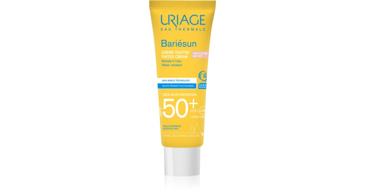 Uriage Bariésun Tinted Cream SPF 50+ zaščitna tonirana krema za obraz SPF 50+ | notino.si