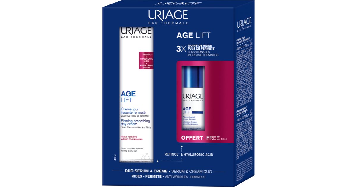 Uriage Age Lift Cream & Serum Duo zestaw dla gładkiej cery