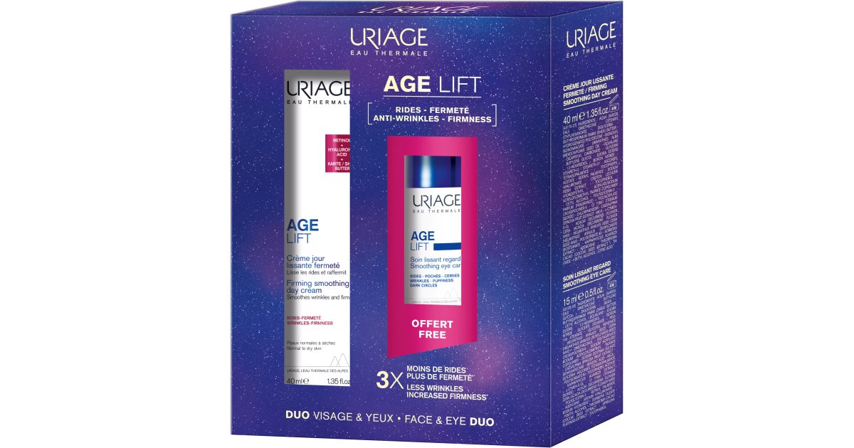 Uriage Age Lift Face & Eye Duo gift set with anti-wrinkle effect ...