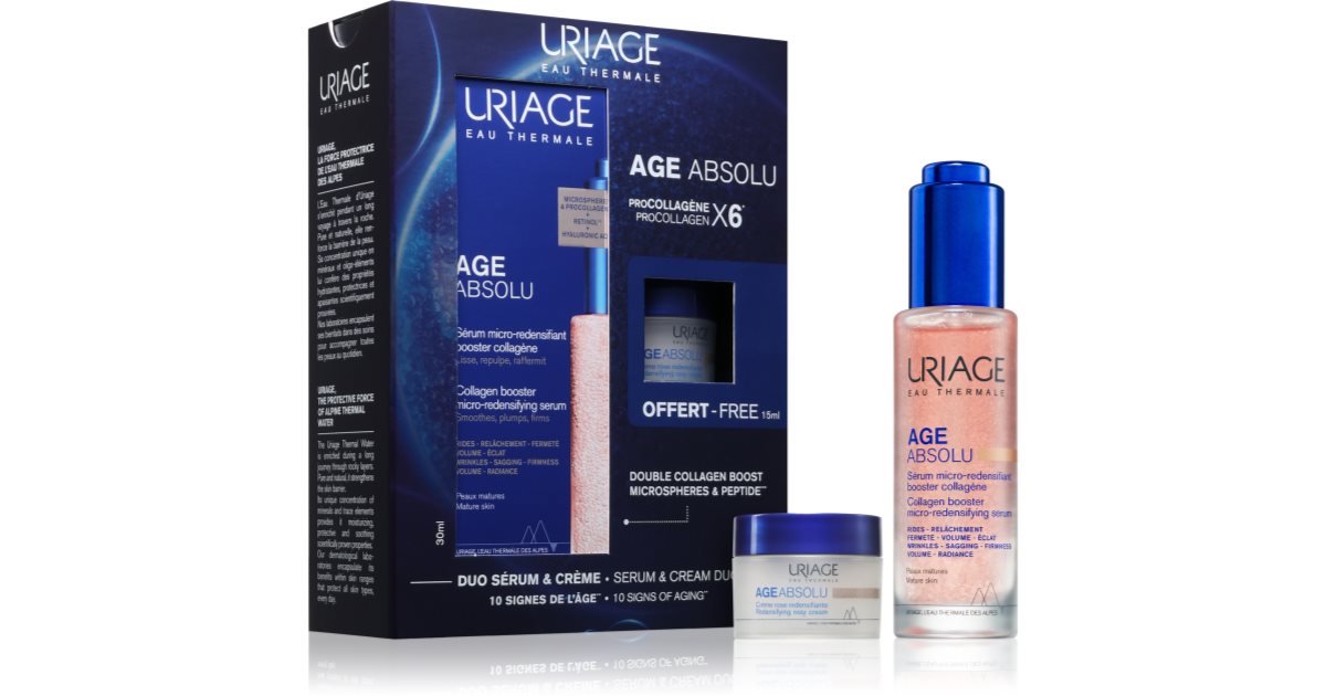 Uriage Age Absolu Serum & Cream Duo coffret de soins pour le visage ...