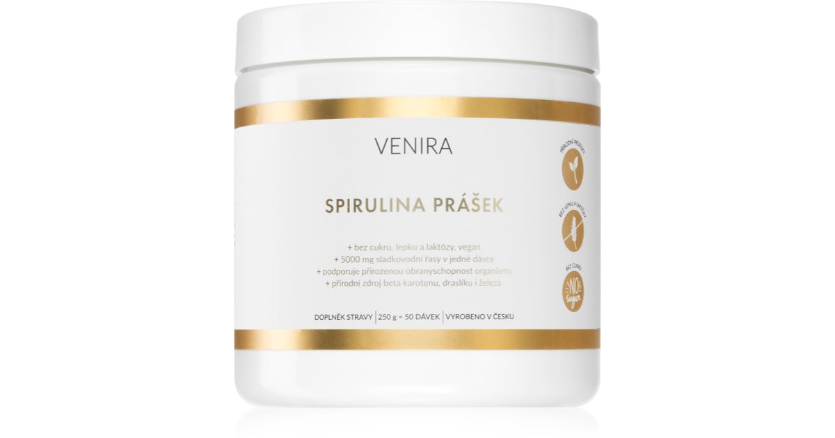 Venira Spirulina prášok na detoxikáciu organizmu a podporu imunity ...