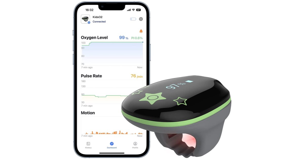 Viatom KidsO2 Wearable Oxygen Monitor pulzný oxymeter pre deti | notino.sk