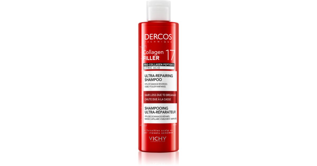 Vichy Dercos Collagen Filler 17 Deeply Regenerating Shampoo to treat ...