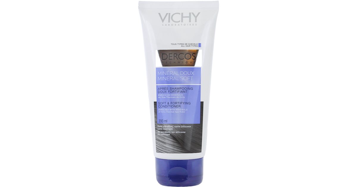 Vichy Dercos Mineral Soft Mineral Conditioner for All Hair Types ...