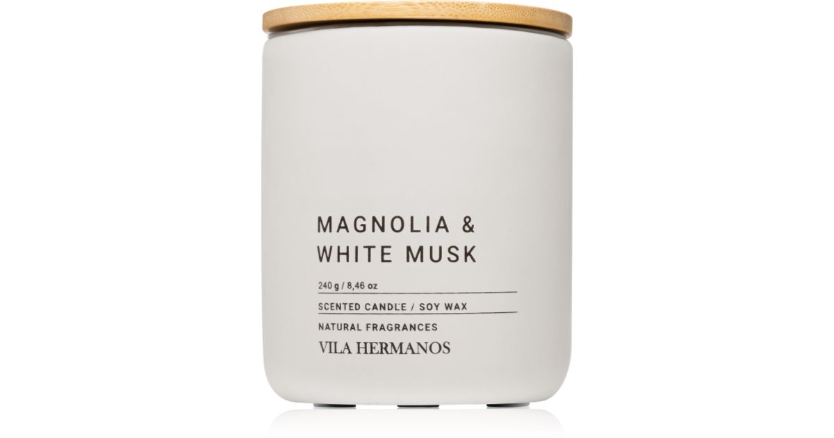 Vila Hermanos Concrete Magnolia & White Musk scented candle | notino.ie