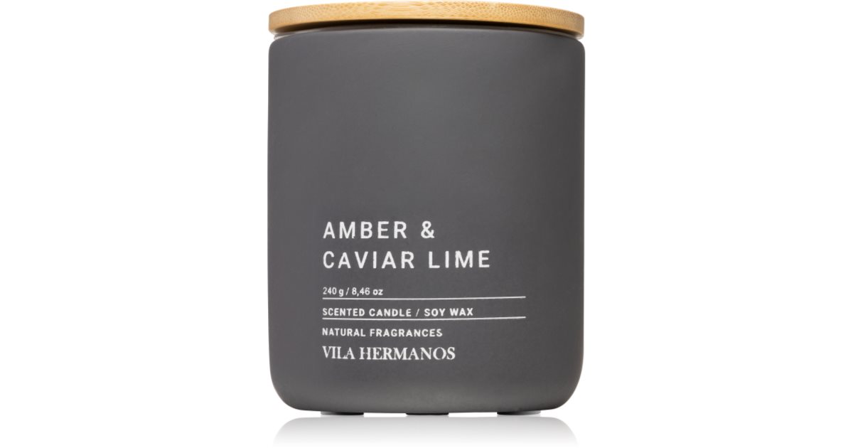 Vila Hermanos Concrete Amber & Caviar Lime scented candle | notino.co.uk