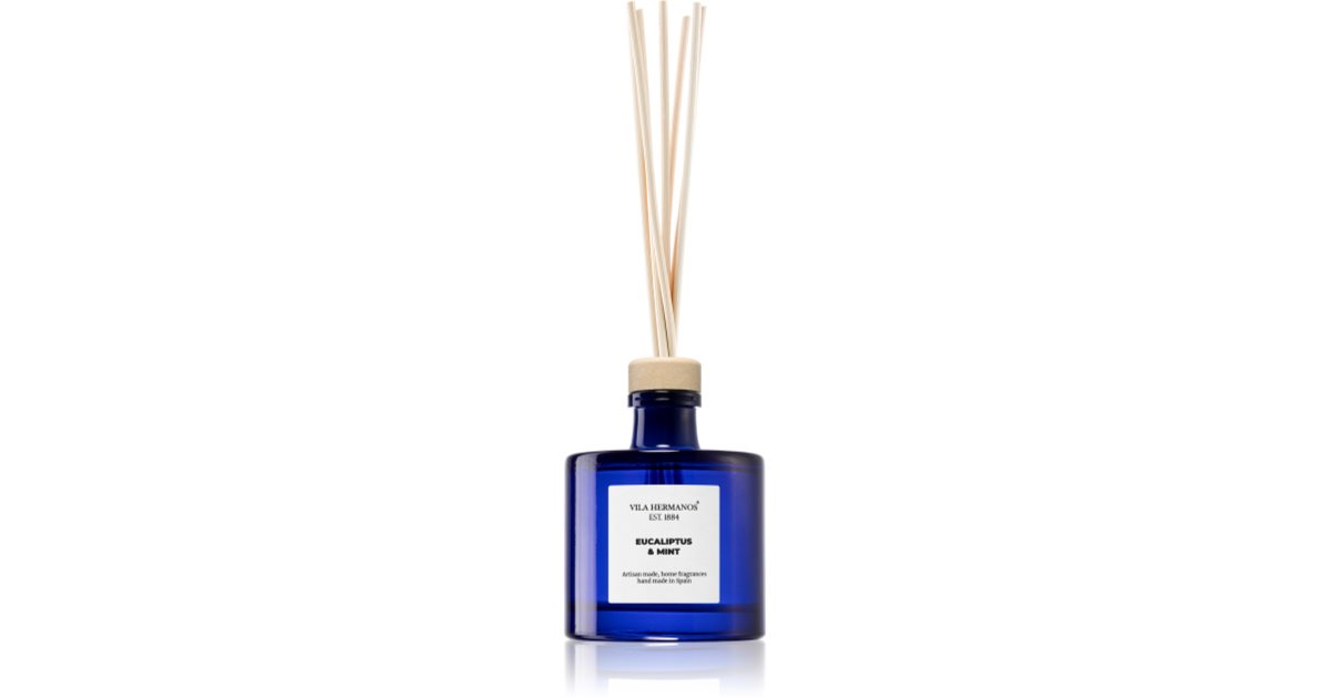 Vila Hermanos Apothecary Cobalt Blue Eucalyptus & Mint Aroma Diffuser ...