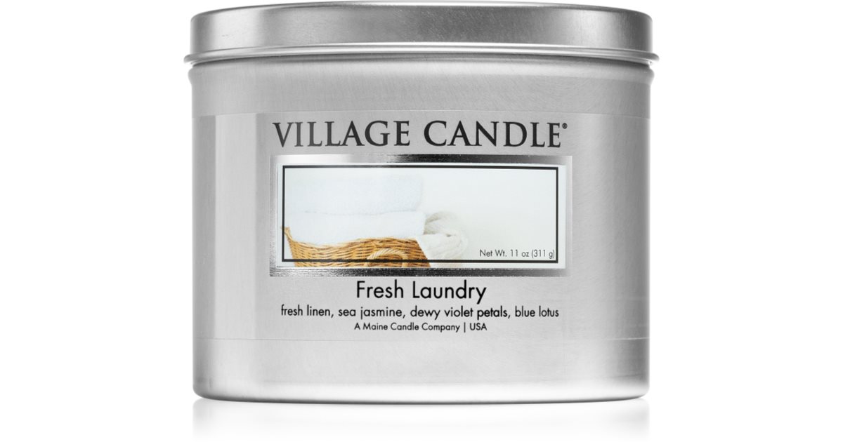 Village Candle Fresh Laundry scented candle in a tin | notino.co.uk