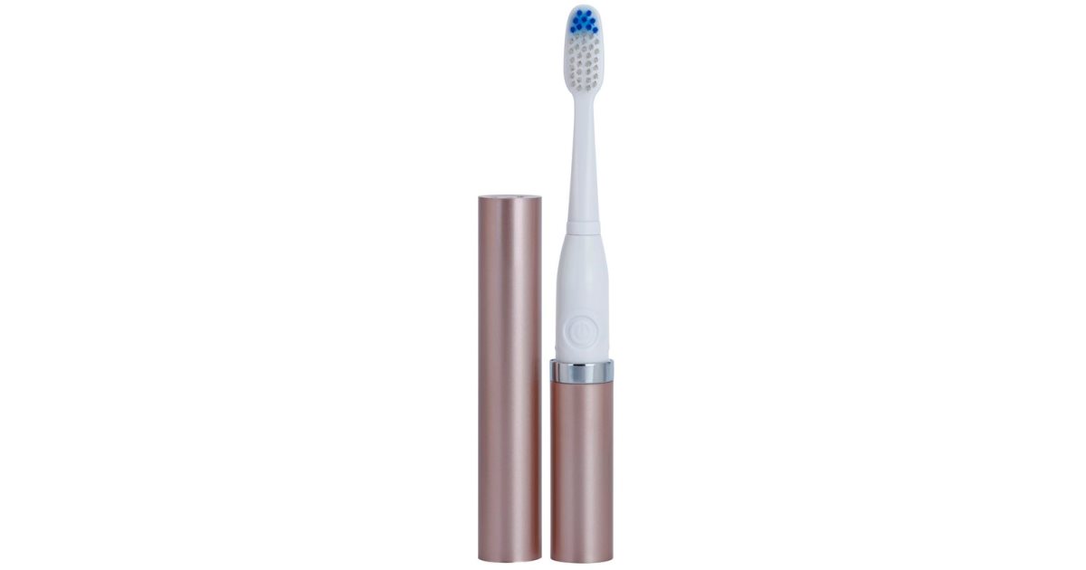 Violife Slim Sonic Rose Gold Battery-Powered Sonic Toothbrush with ...