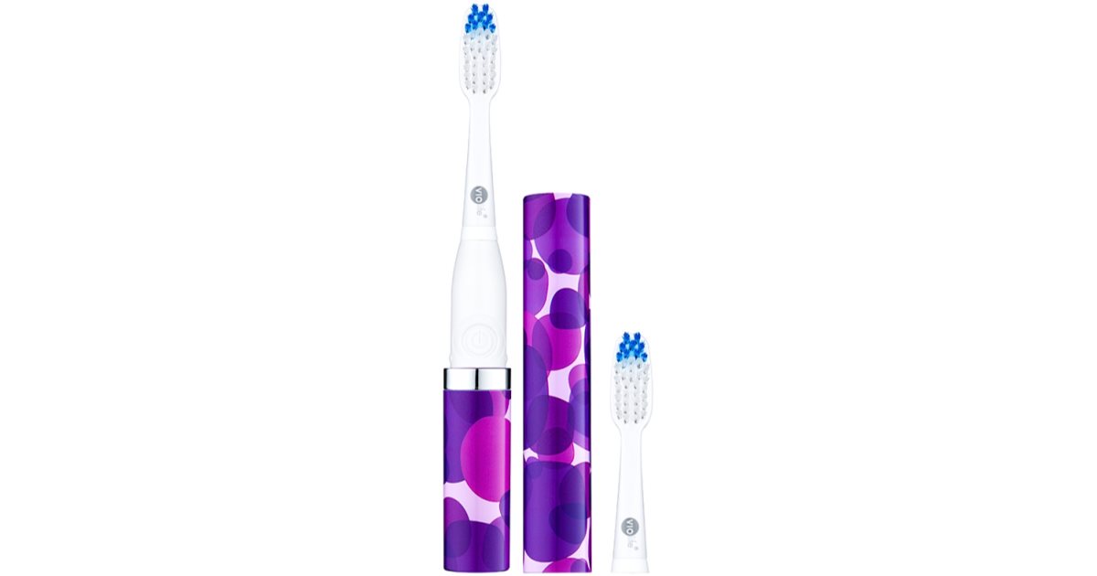 Violife Slim Sonic Purple Passion Battery-Powered Sonic Toothbrush with ...