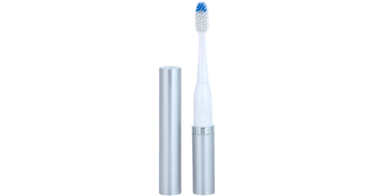 Violife Slim Sonic Silver Battery-Powered Sonic Toothbrush with ...