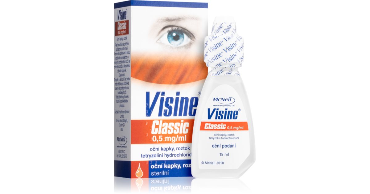 Visine Visine Classic 0,5 mg/ml oční kapky, roztok | notino.cz
