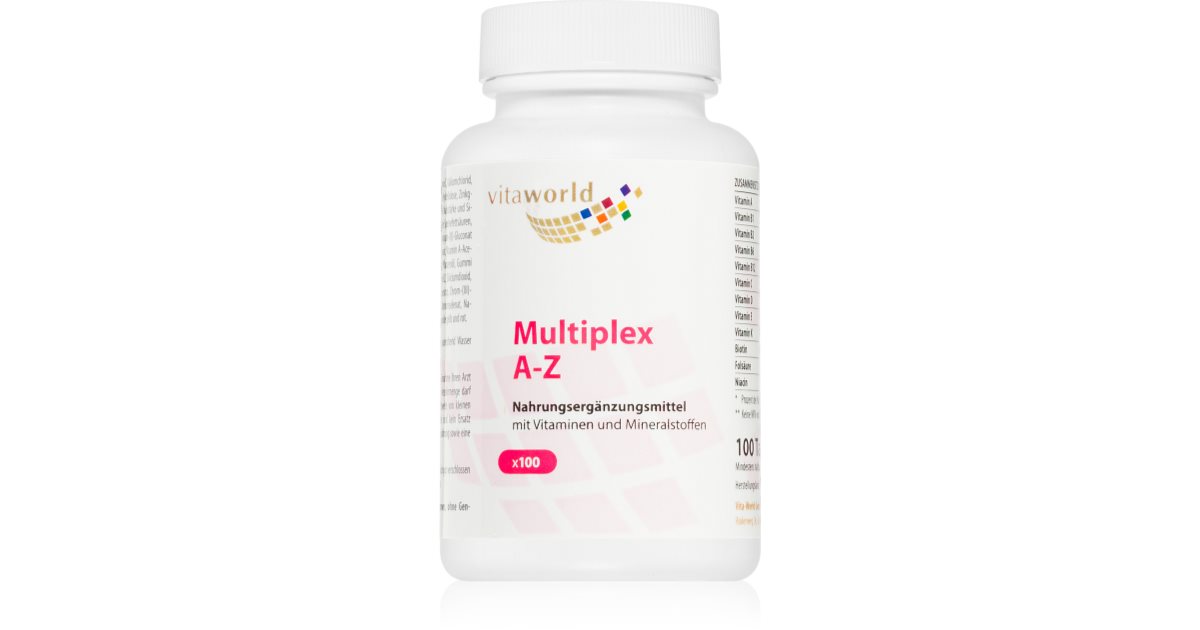 Vita World Multiplex multivitamin A-Z Tabletten zur Unterstützung des ...