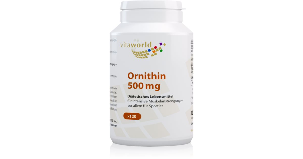 Vita World Ornithin 500 mg Kapseln ️ notino.de