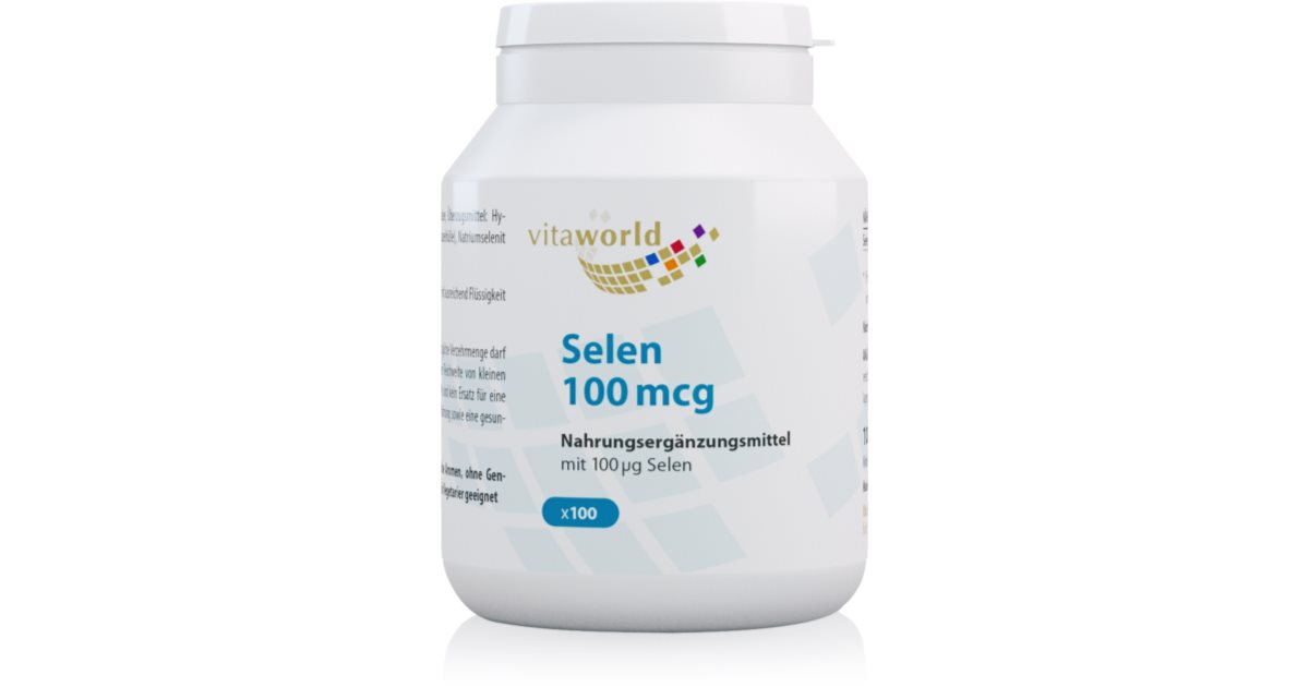 Vita World Selen 100 mcg Nahrungsergänzungsmittel für Ihr Wohlbefinden ...