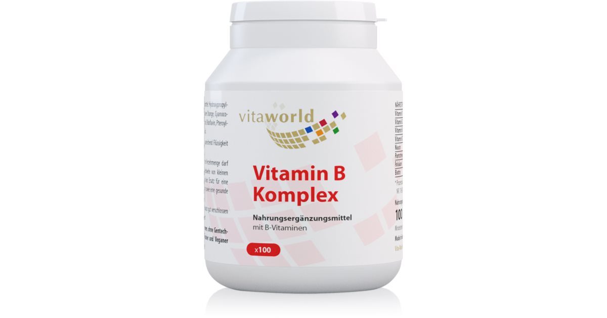 Vita World Vitamin B Komplex Kapseln trägt zur normalen Funktion des ...