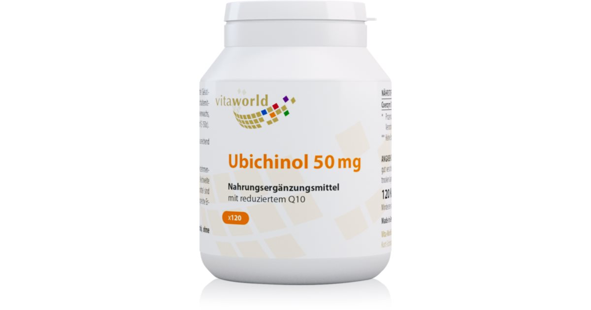 Vita World Ubichinol 50 mg Nahrungsergänzungsmittel für Ihr Wohlbefinden