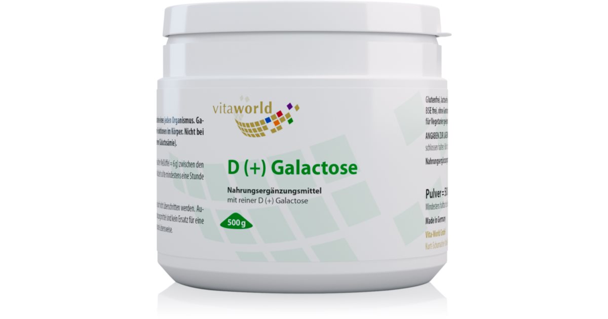 Vita World D (+) Galactose Pulver zur Verdauungsförderung von Laktose ️ ...